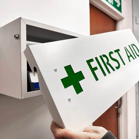 First Aid Supplies Box - Easy Wall Mount Installation