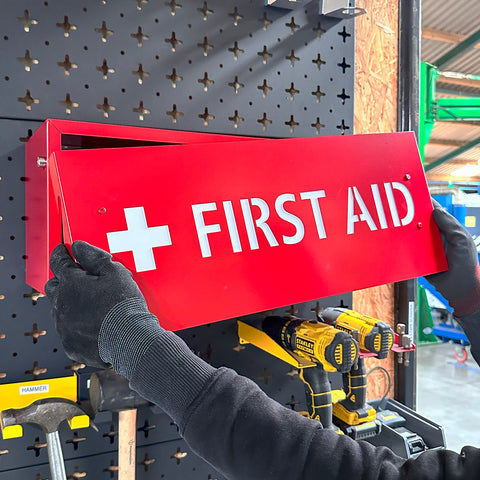 First Aid Supplies Box - Easy Wall Mount Installation