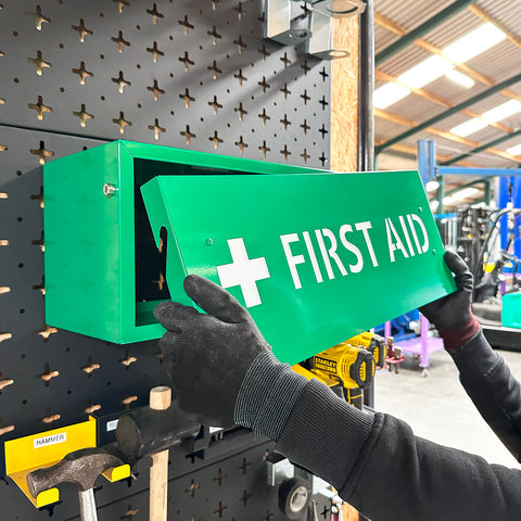 First Aid Supplies Box - Easy Wall Mount Installation