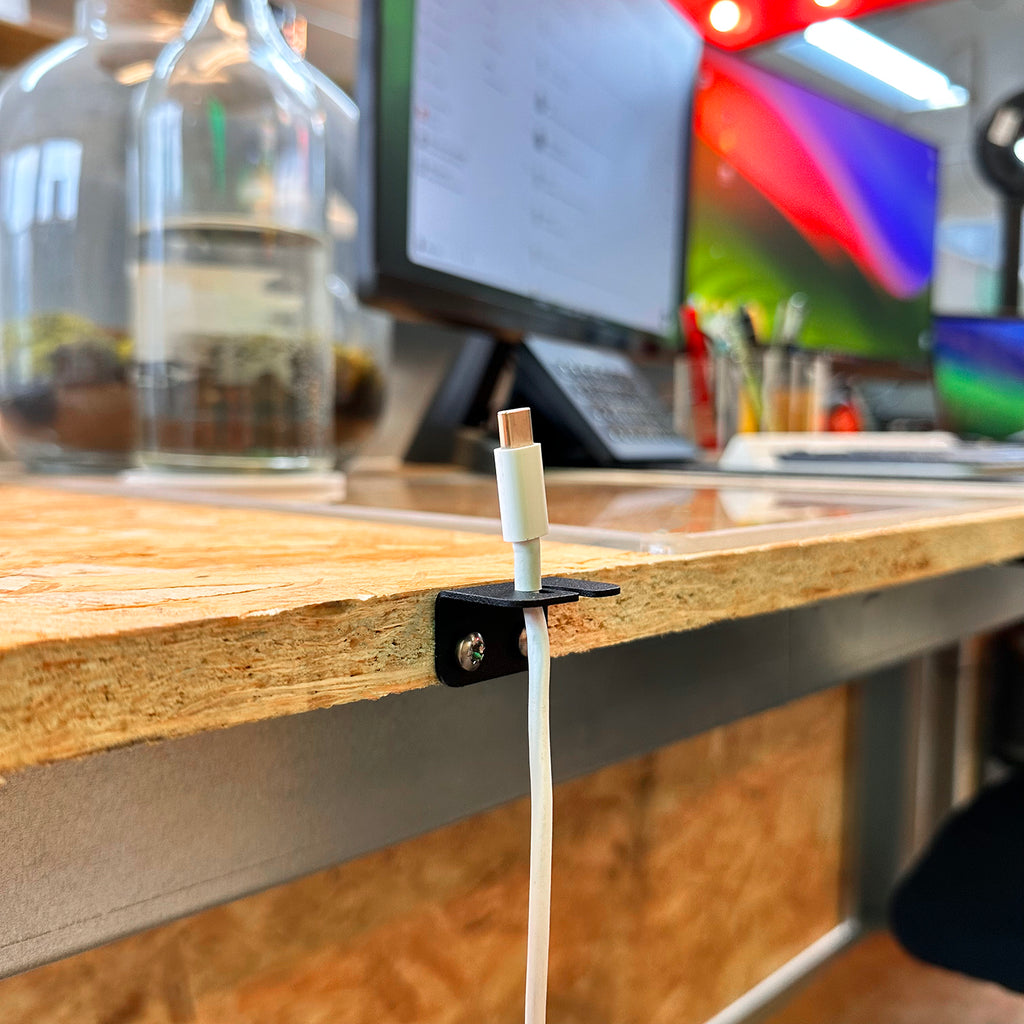 Wall Mount Cable Tidy & Charger Holder Brackets (Pack of 10)