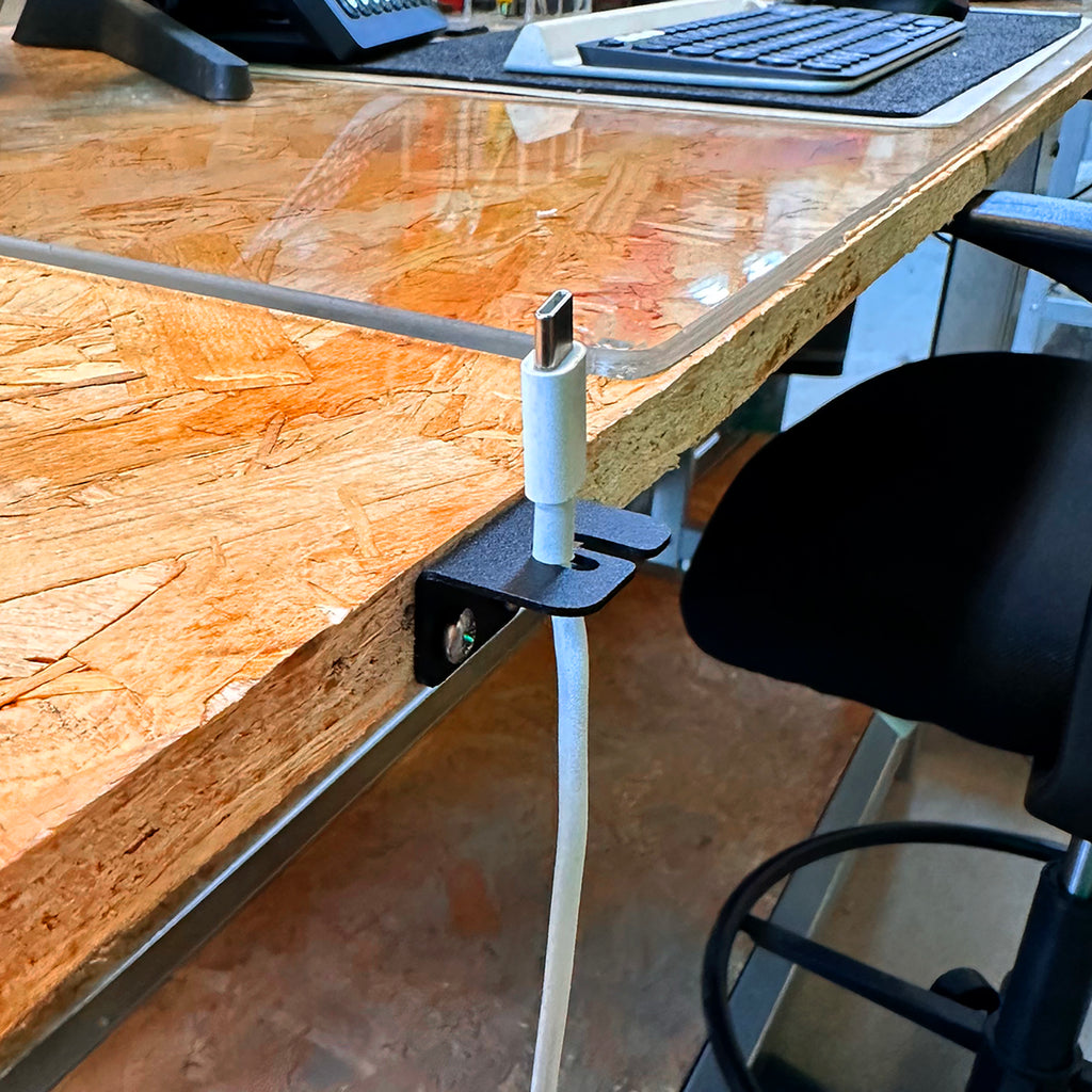 Wall Mount Cable Tidy & Charger Holder Brackets (Pack of 10)