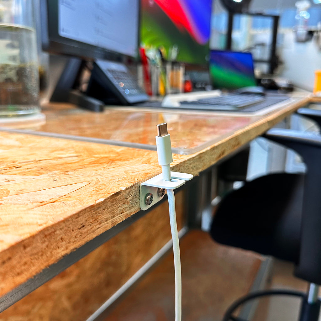 Wall Mount Cable Tidy & Charger Holder Brackets (Pack of 10)