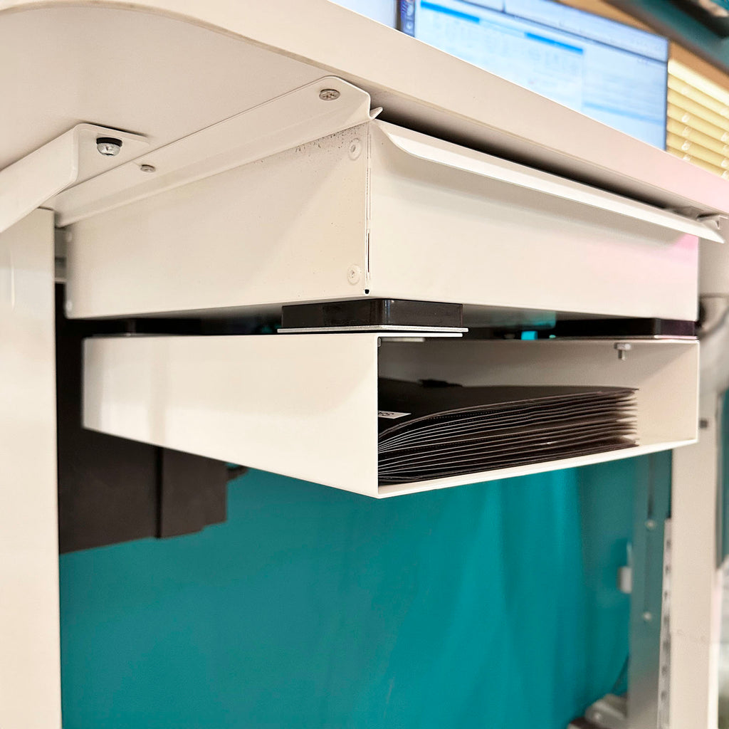 Under Desk Storage Shelf - Easy Installation - Saves Desk Space