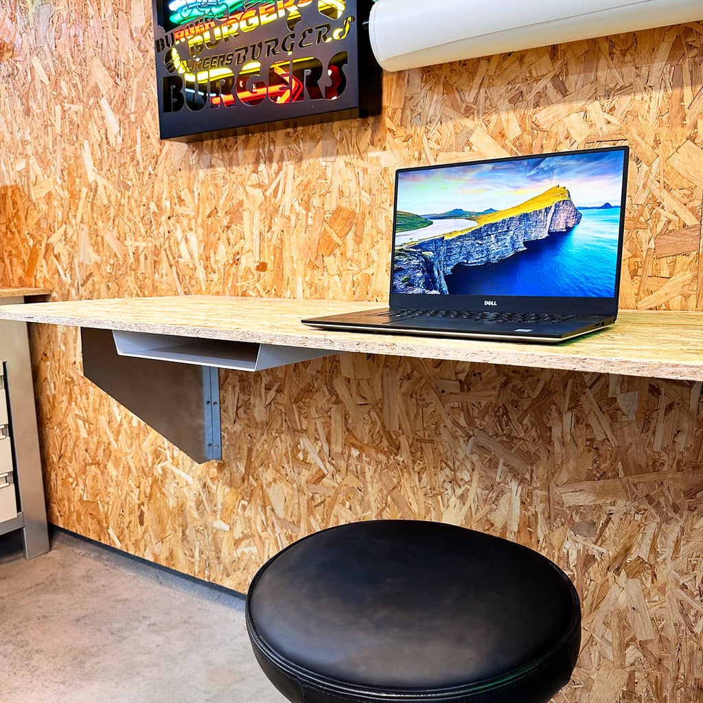 Under Desk Laptop Shelf - Keeps Laptops Safe - Made in the UK