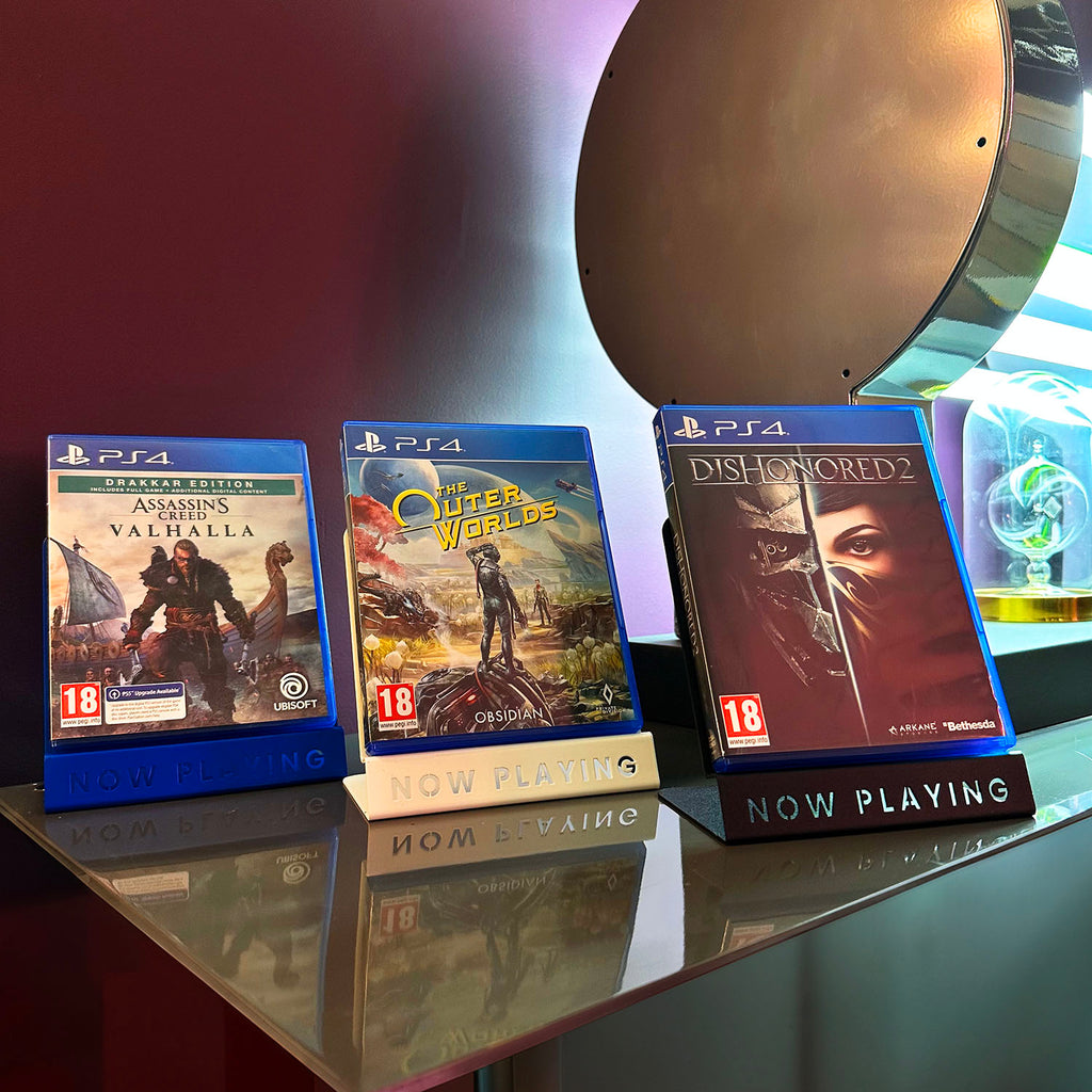 Video Game Display Stand "Now Playing" - GameShieldz UK
