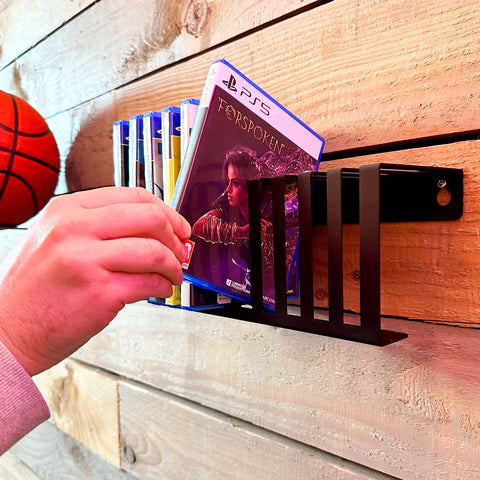 Video Games Storage Rack - Easy Wall Mountable Shelf