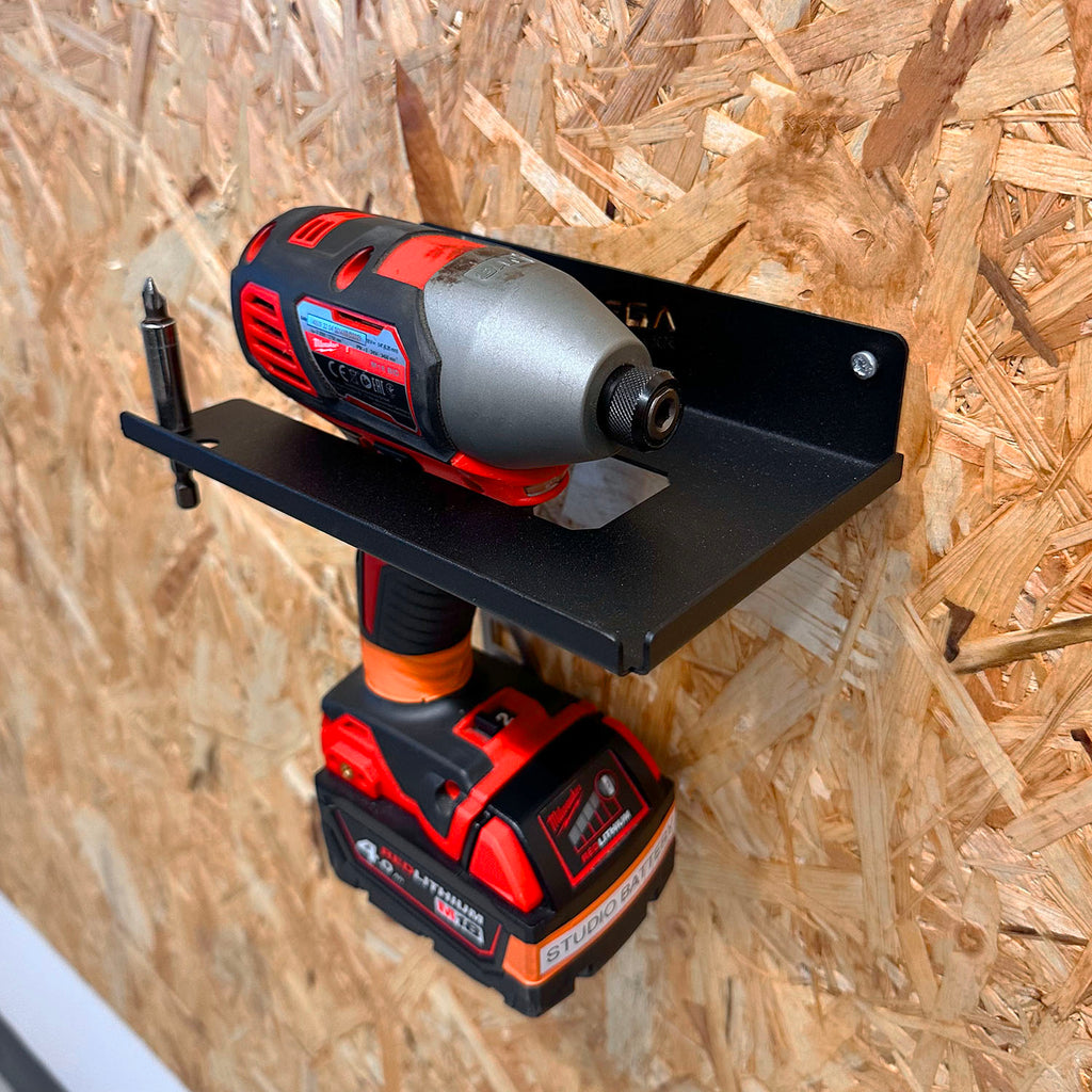 Wall Mount Drill Holder - Side Mount - Left or Right Handed