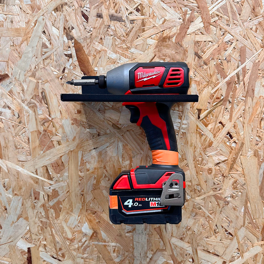 Wall Mount Drill Holder - Side Mount - Left or Right Handed