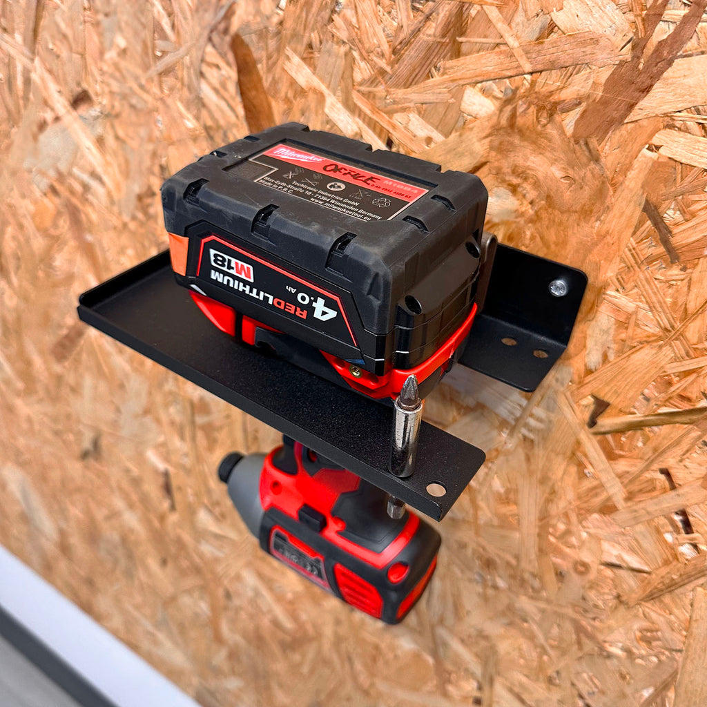 Wall Mount Drill Holder - Side Mount - Left or Right Handed