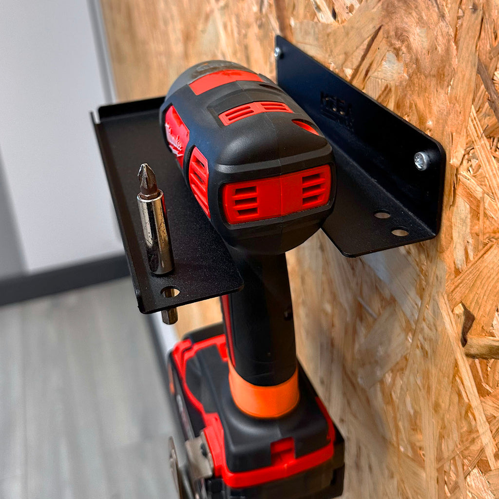 Wall Mount Drill Holder - Side Mount - Left or Right Handed