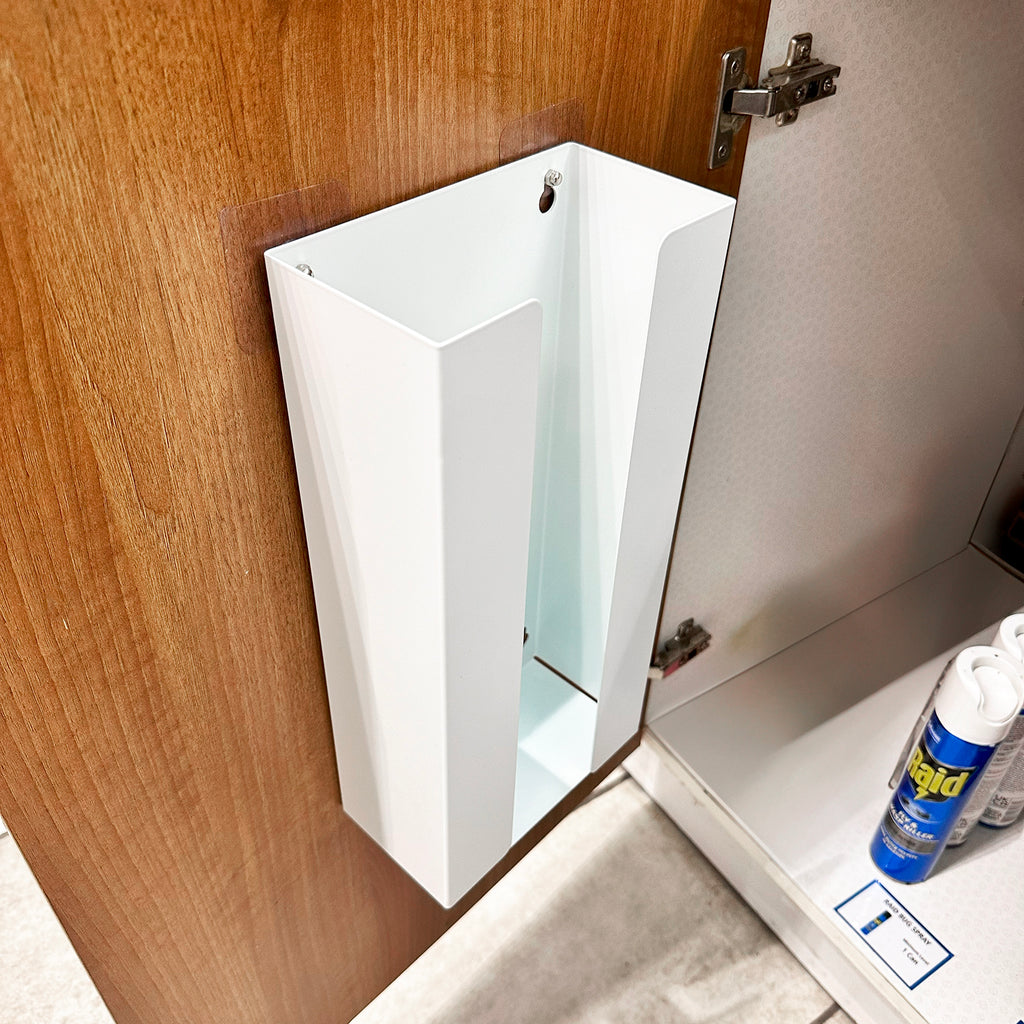 Shopping Bag Holder & Dispenser - Easy Wall or Cupboard Mount