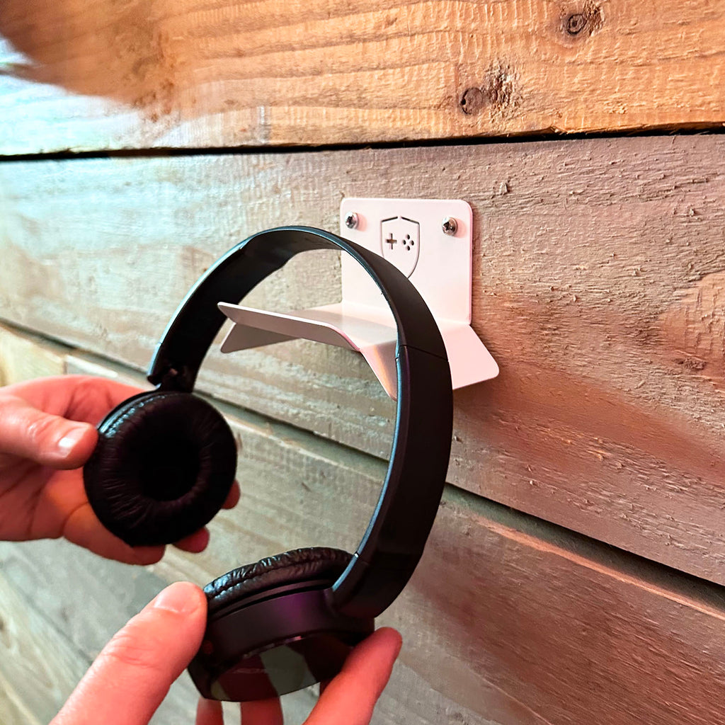 Headphone Holder Wall Mount Bracket - Headset Compatible