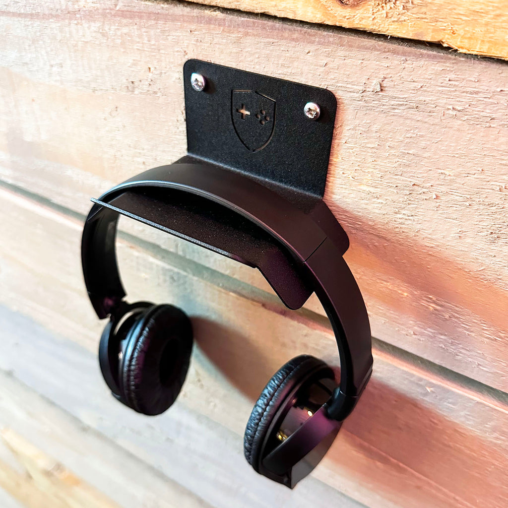 Headphone Holder Wall Mount Bracket - Headset Compatible