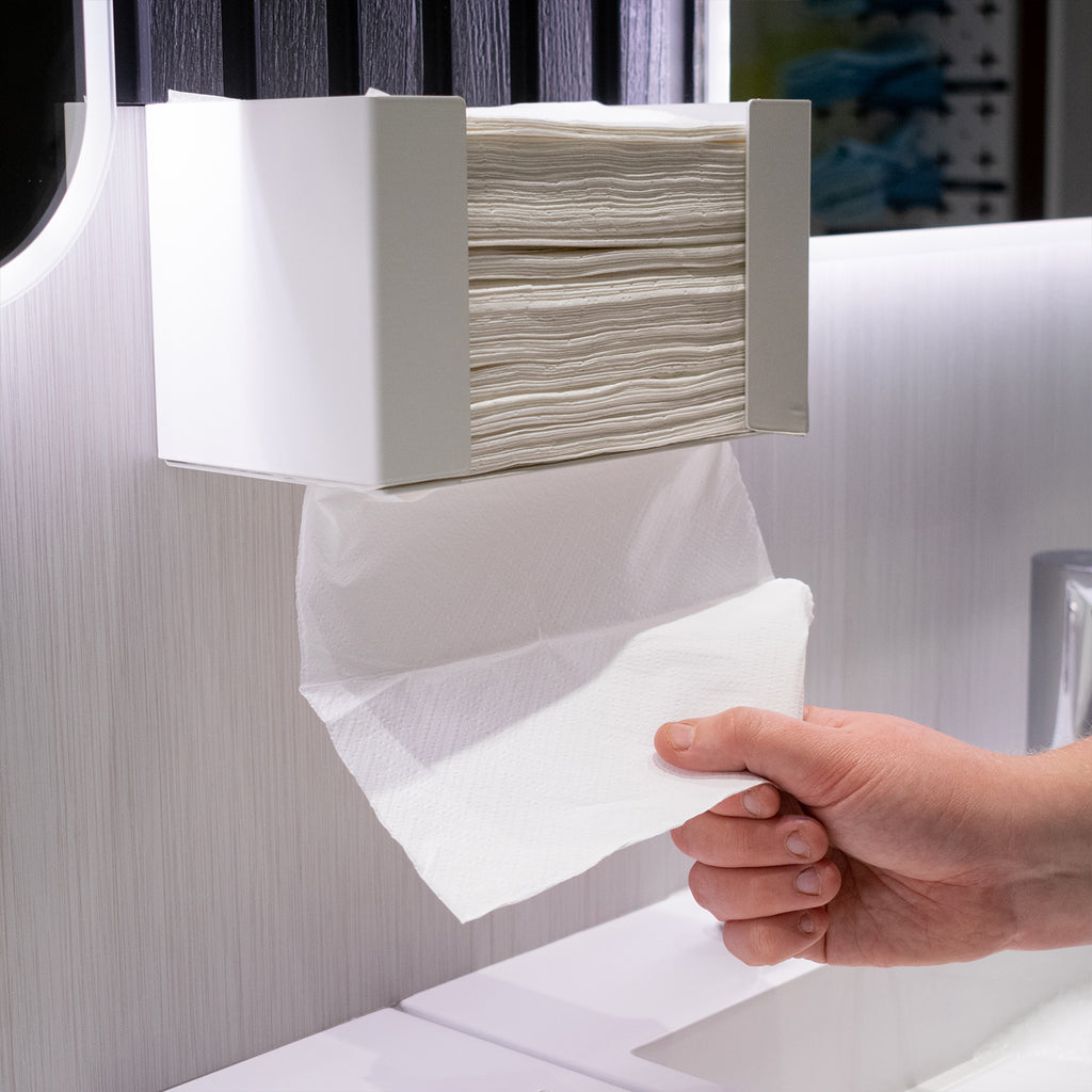 Z-Fold Paper Towel Dispenser - V-Fold - Wall Mount Installation ...