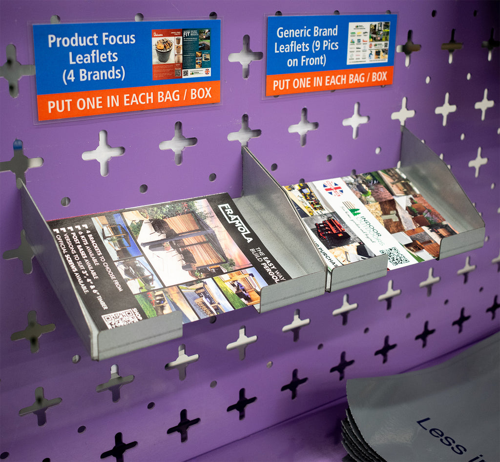 Nukeson Tool Wall - A6 Angled Paper Tray Attachment - Indoor Outdoors