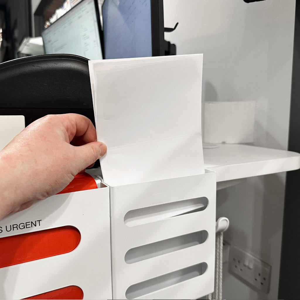 A4 Desktop Document Holder - Under-Desk Mounting Design - Indoor Outdoors