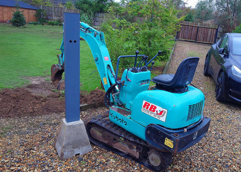 Precast Concrete Base Block - Post Bases, EV Chargers, Decking - Indoor ...