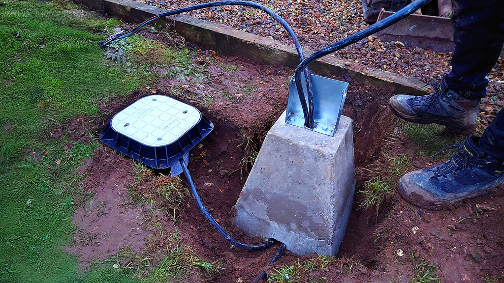 Precast Concrete Base Block - Post Bases, EV Chargers, Decking - Indoor ...