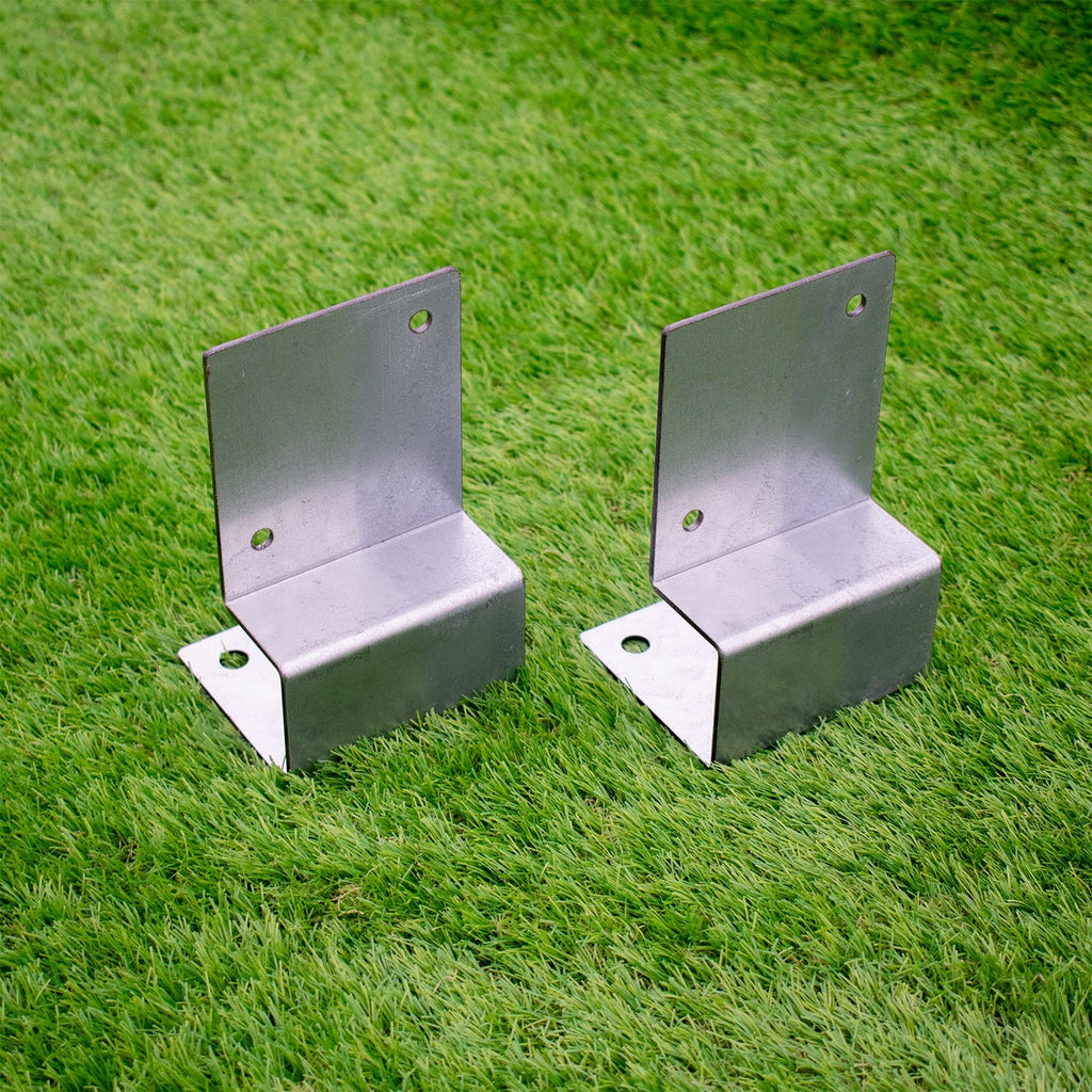 Fence Post Support Brace - Bolt-Down Design - Foot Base - Indoor Outdoors