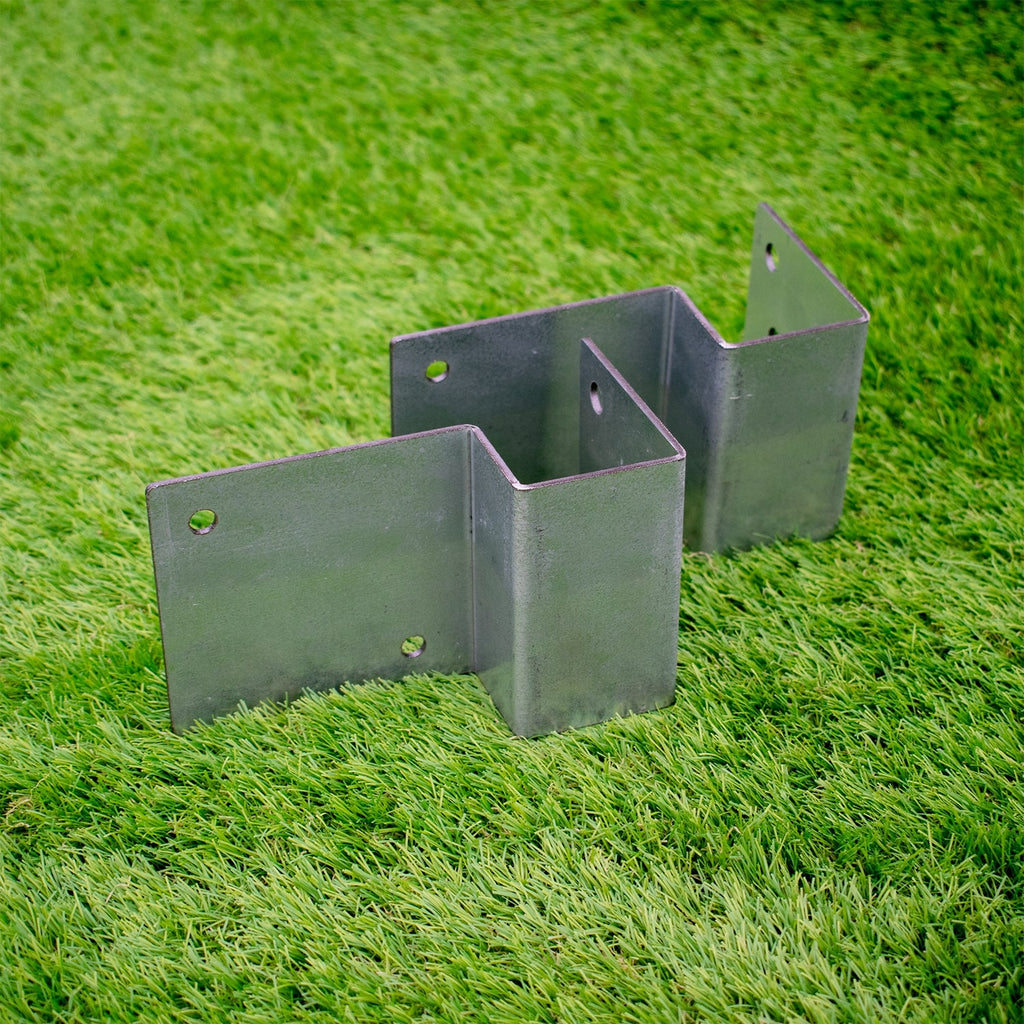 Fence Post Support Brace - Bolt-Down Design - Foot Base - Indoor Outdoors