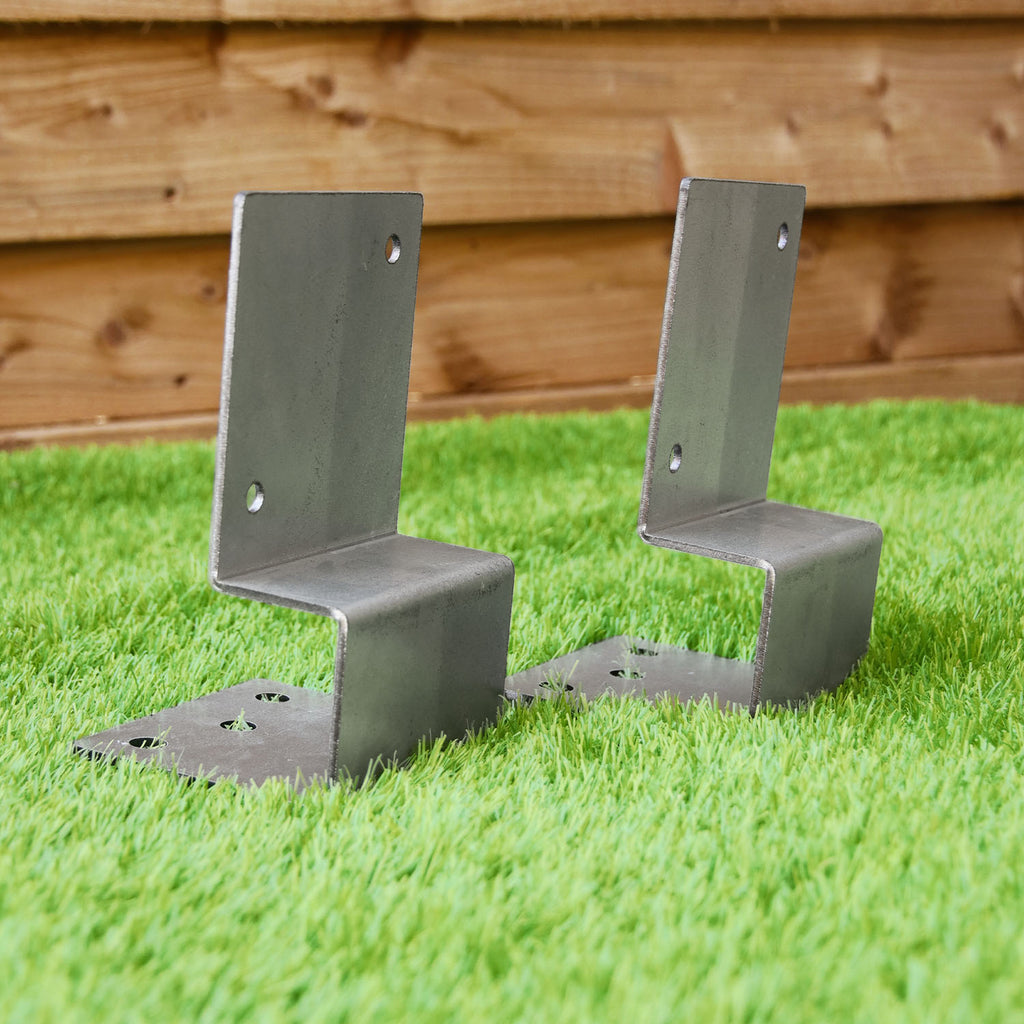 Fence Post Support Brace - Bolt-Down Design - Foot Base - Indoor Outdoors