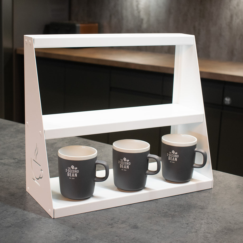 Coffee Mug Organiser Rack & Cup Holder Tree - 3 Tiers - Indoor Outdoors