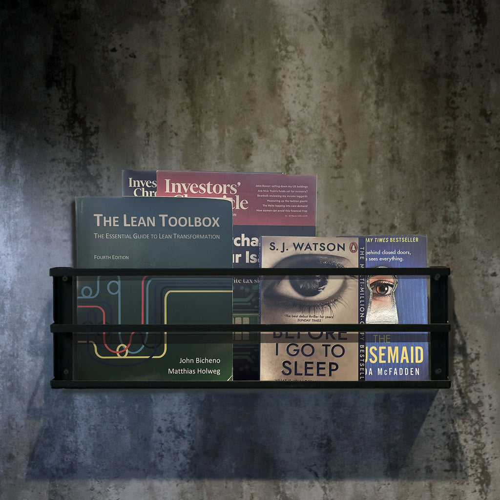 Wall Mount Magazine Rack & Storage Organiser - Made in the UK - Indoor ...