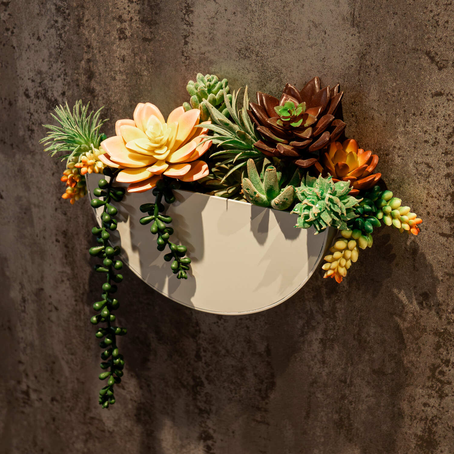 Semi Circle Wall Planter - Sconce Design - Indoor or Outdoor - Indoor ...