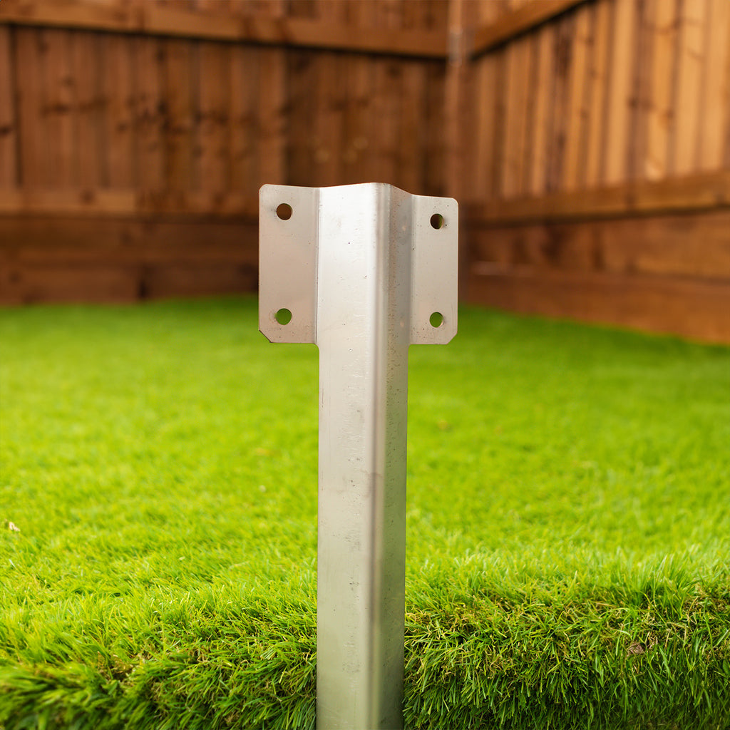 Custom Brackets with Stakes - Railway Sleeper Brackets