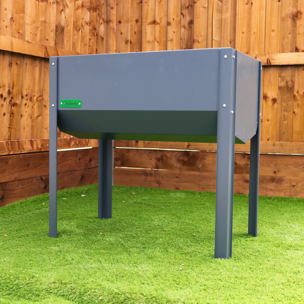 Trough Planter with Legs - Galvanised Steel - Made in the UK