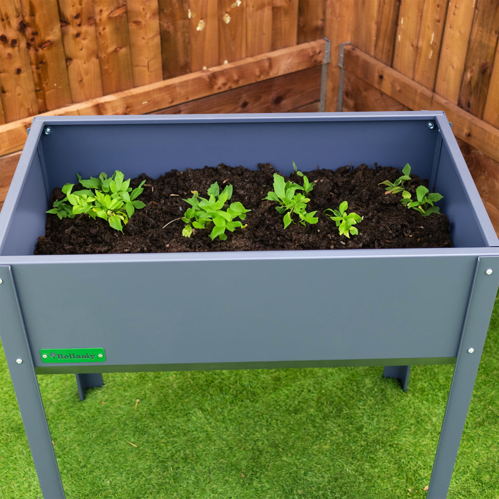 Trough Planter with Legs - Galvanised Steel - Made in the UK