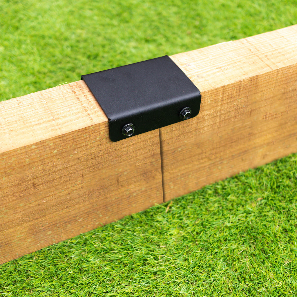 Railway Sleeper Joining Plate - 4 Sizes Available - SleeperFit UK