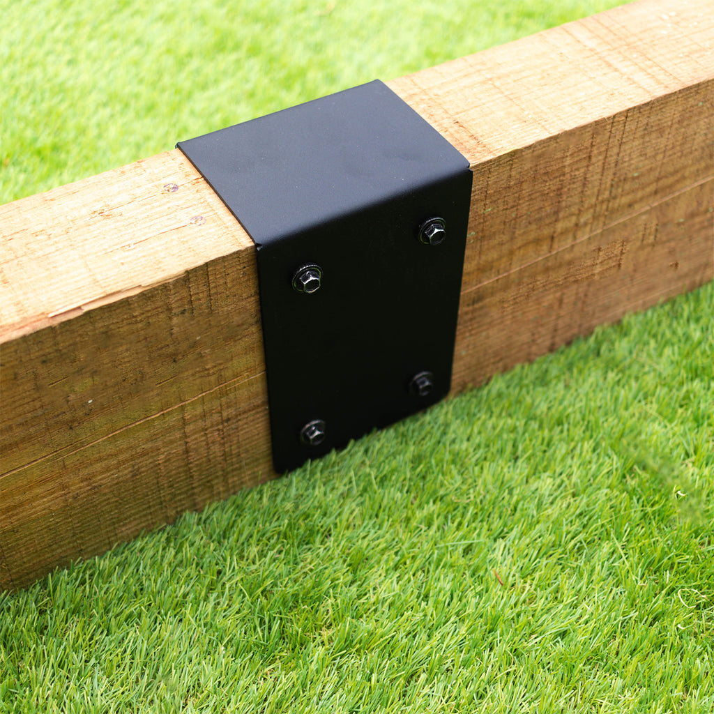 Railway Sleeper Joining Plate - 4 Sizes Available - SleeperFit UK