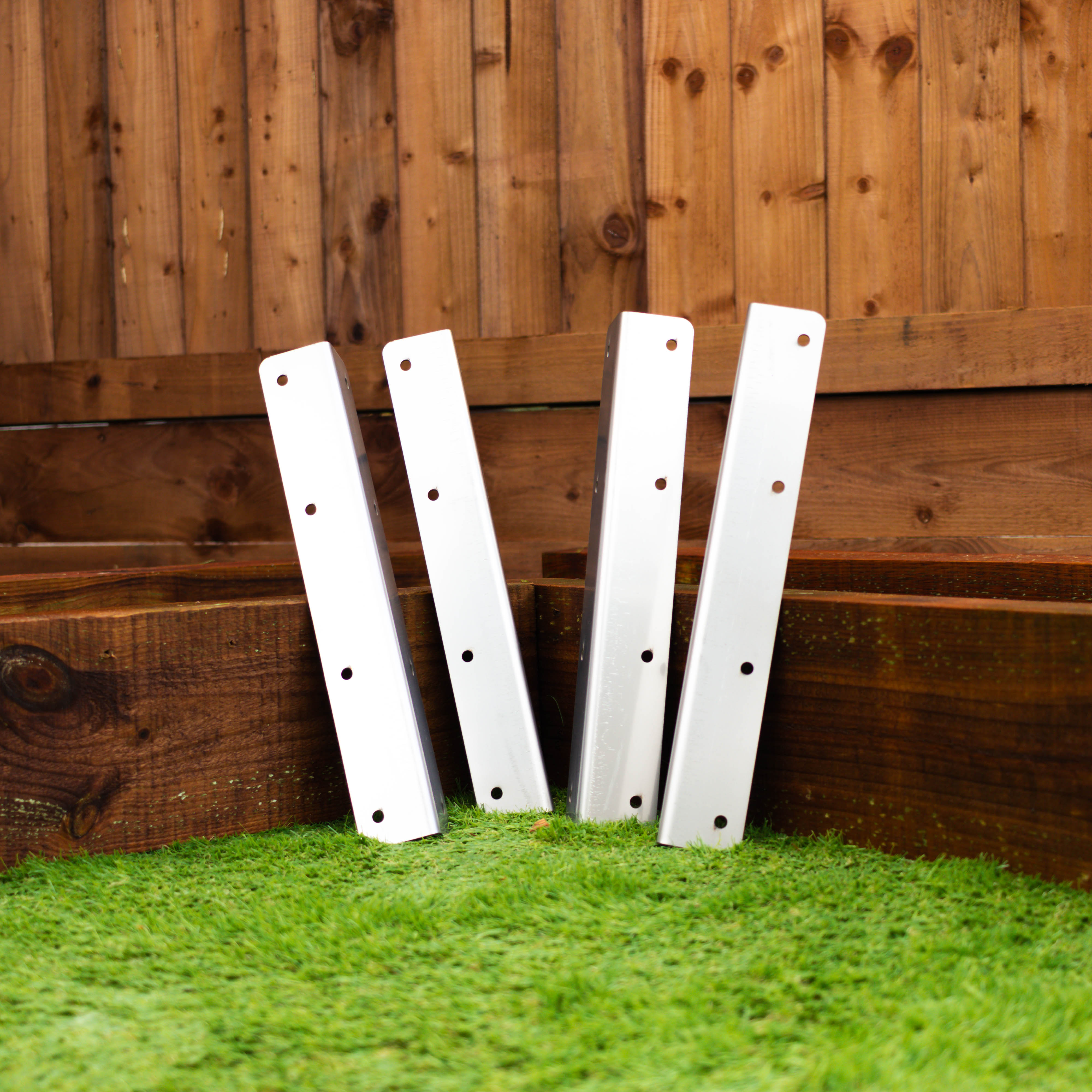 Stainless Steel Corner Bracket - 2-Tier Railway Sleeper Bracket