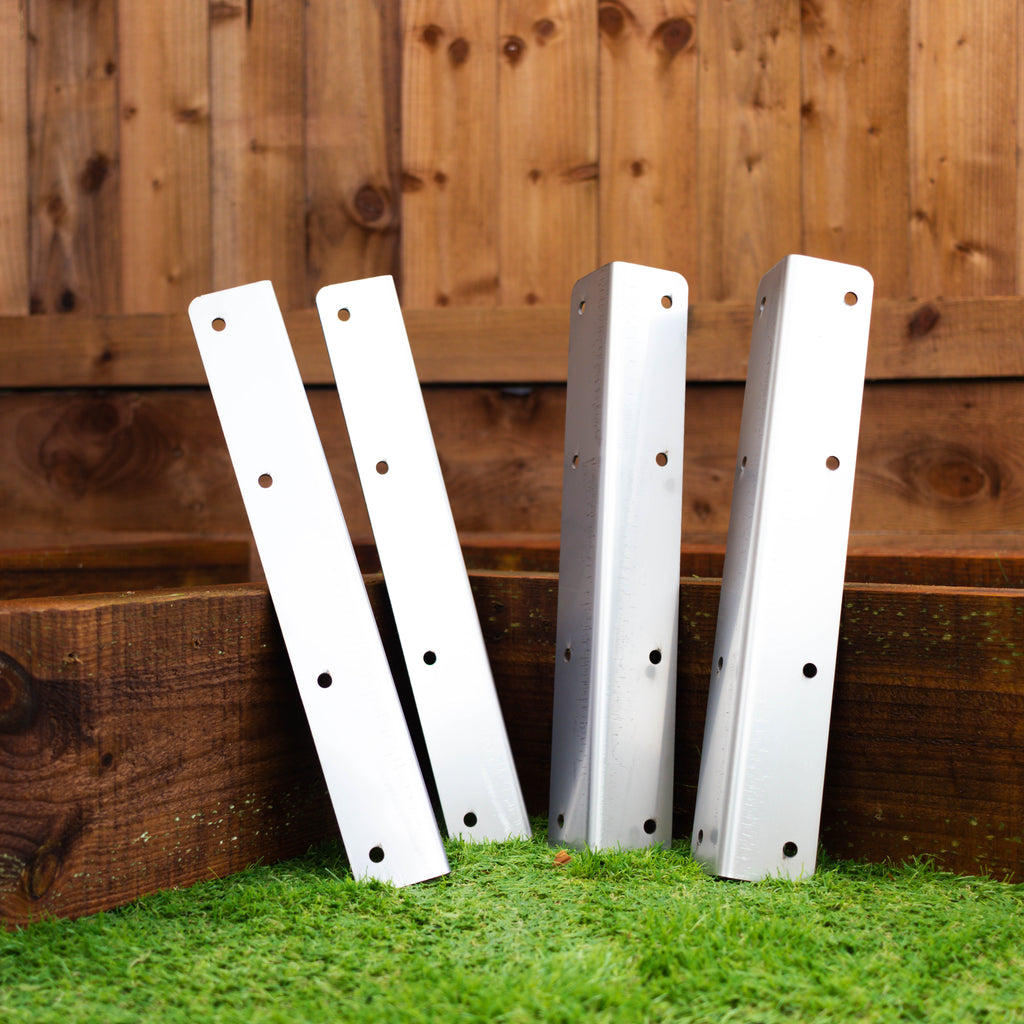 Stainless Steel Corner Bracket - 2-Tier Railway Sleeper Bracket