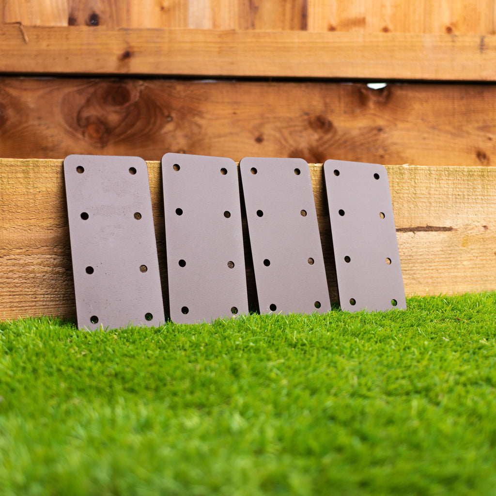 Railway Sleeper Bracket - Extra Strong Standard Straight Flat - Brown ...