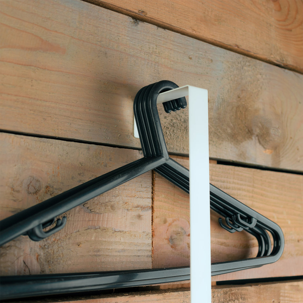 Coat Hanger Storage Bracket - Wall Mount Install - Made in the UK