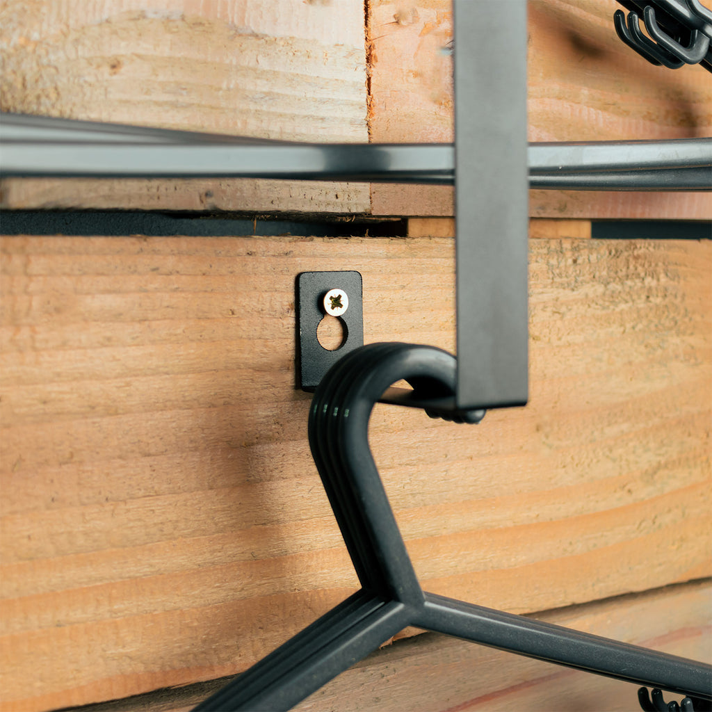 Coat Hanger Storage Bracket - Wall Mount Install - Made in the UK