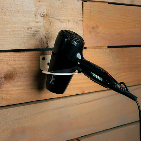 Wall Mount Hair Dryer Holder Bracket - Indoor Outdoors