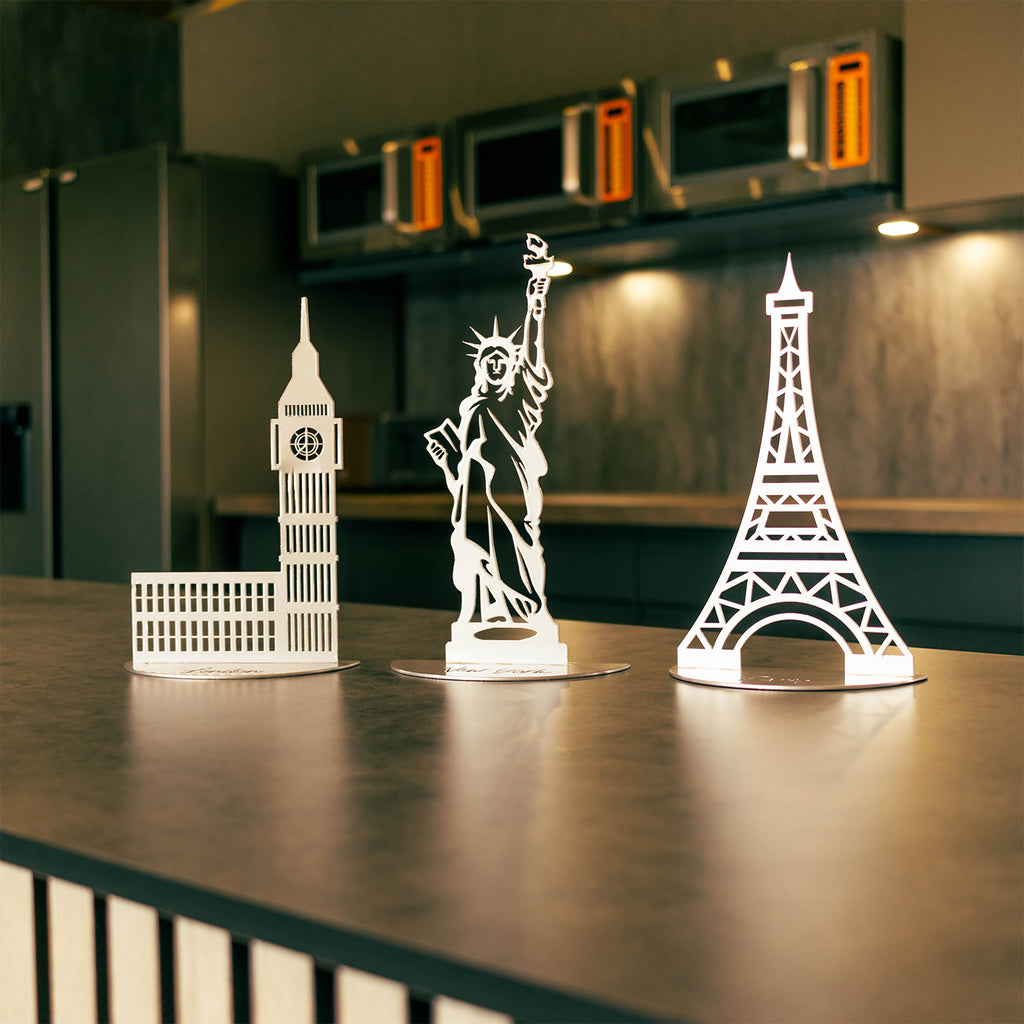 Landmark Ornaments - Iconic Cities - Paris, New York, London
