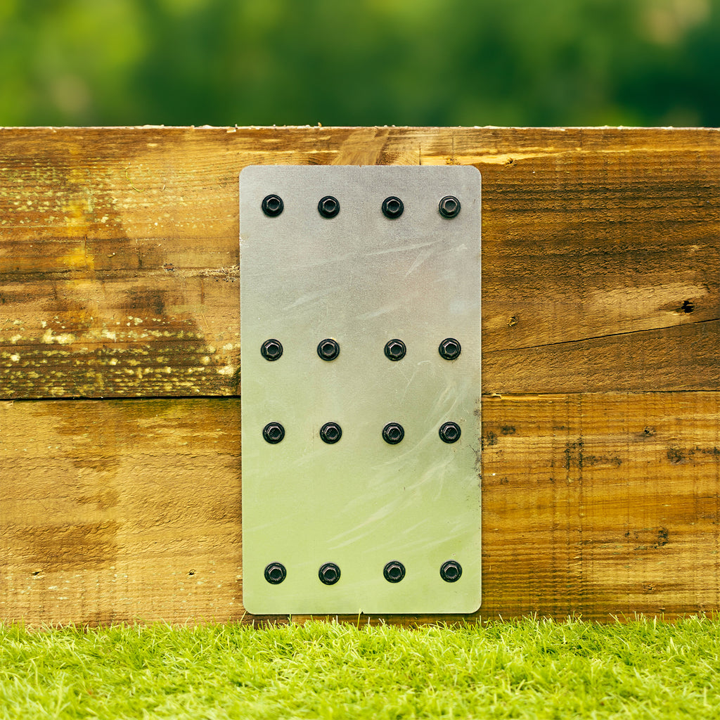 Railway Sleeper Bracket - 2-Tier Straight Joins - Galvanised Steel