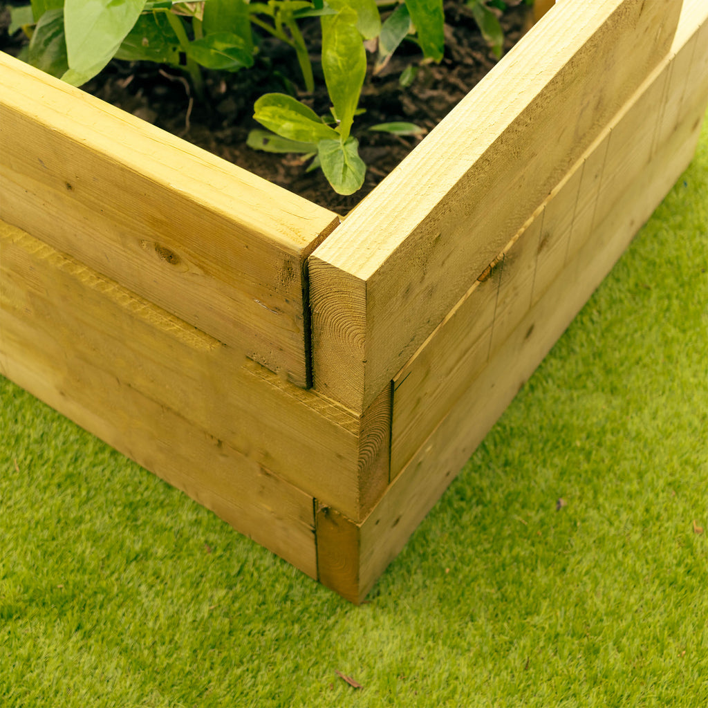 Railway Sleeper Bracket - 3-Tier Corner Joins - Galvanised Steel