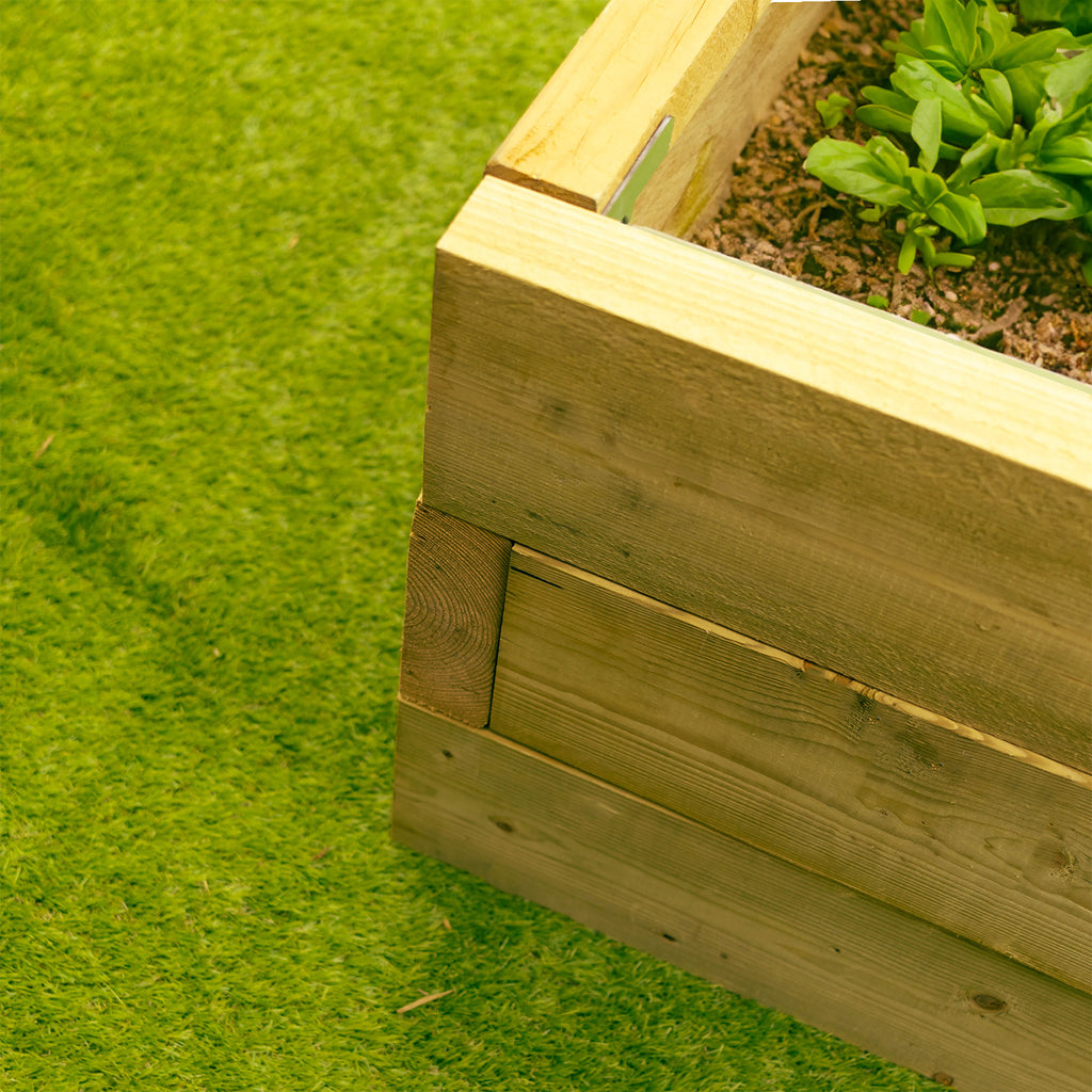 Railway Sleeper Bracket - 3-Tier Corner Joins - Galvanised Steel