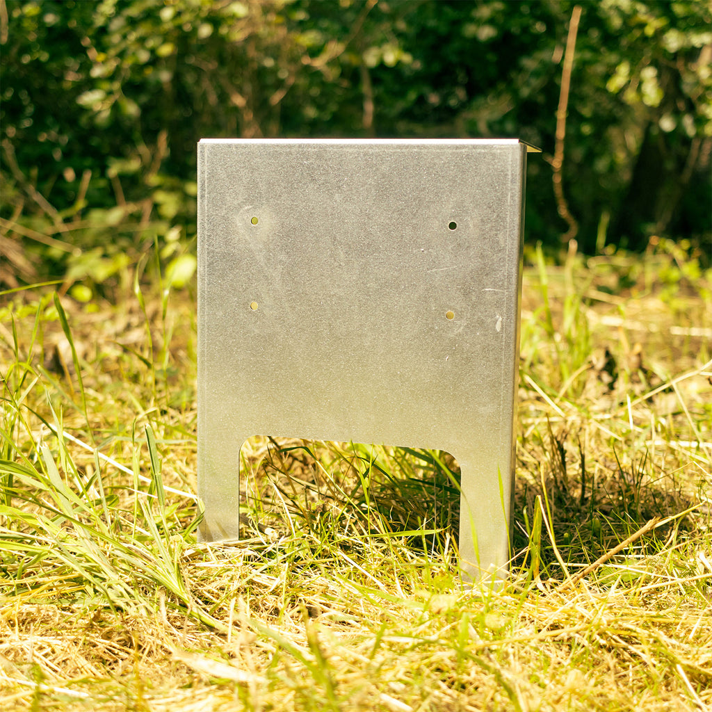 Outdoor Plug Installation Panel with Staked Feet - Easy Install