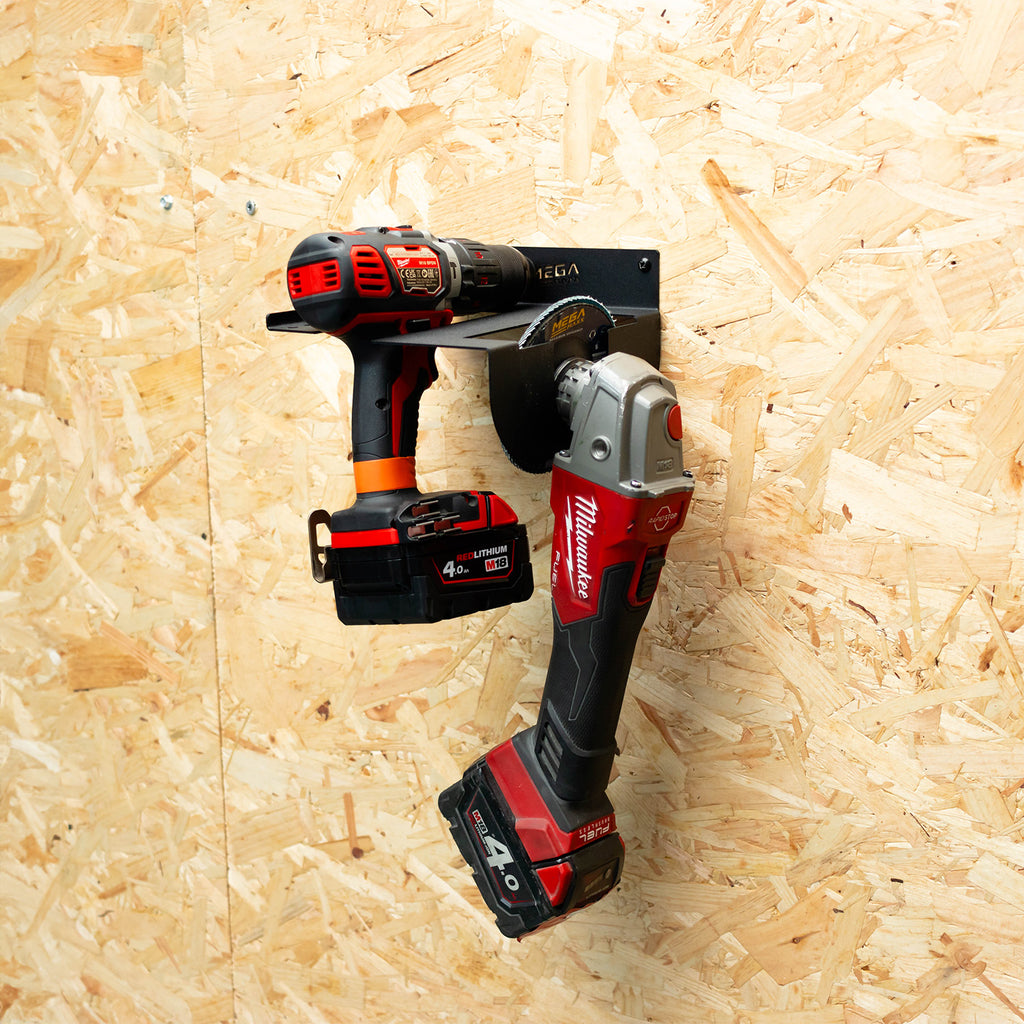 Wall Mount Drill Holder & Angle Grinder Hanging Bracket