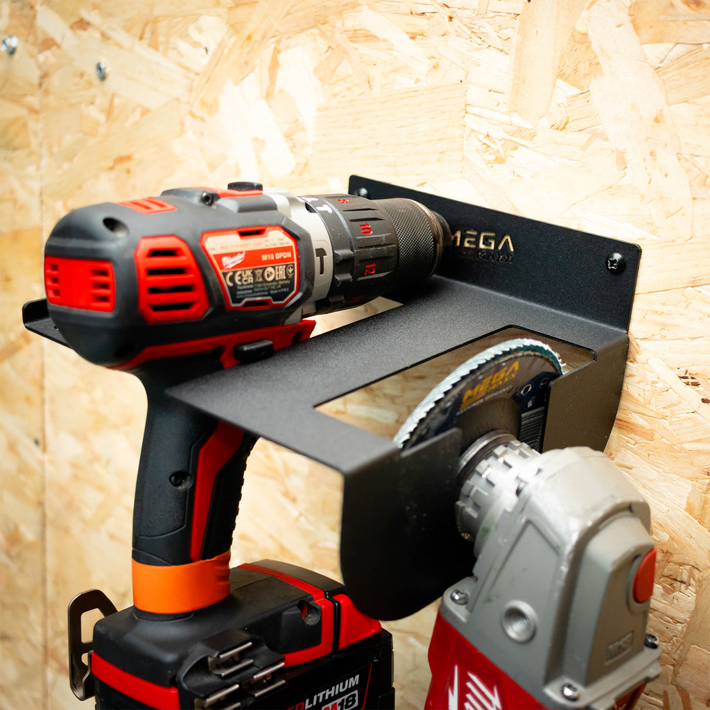 Wall Mount Drill Holder & Angle Grinder Hanging Bracket