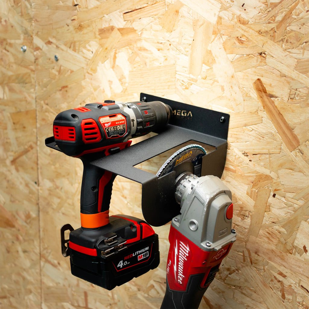 Wall Mount Drill Holder & Angle Grinder Hanging Bracket