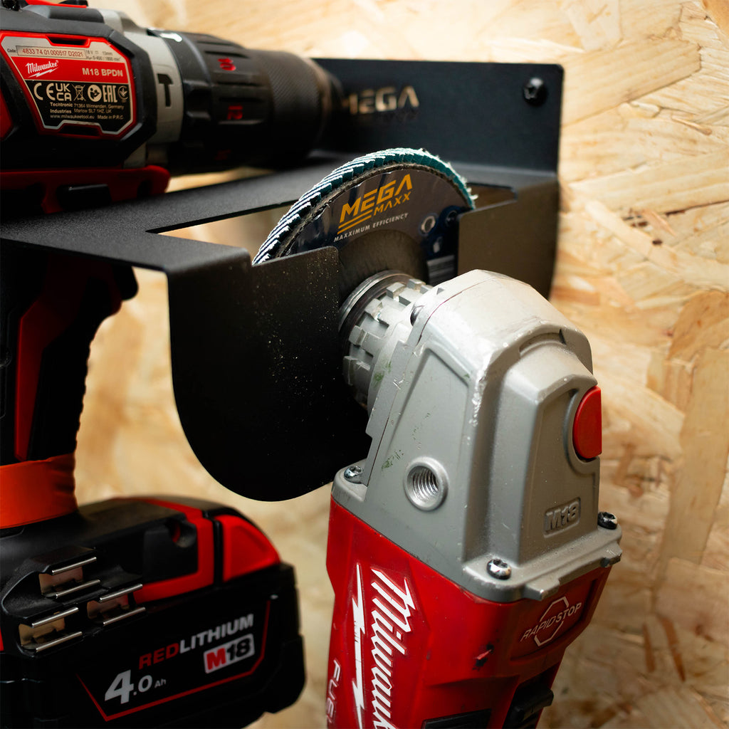 Wall Mount Drill Holder & Angle Grinder Hanging Bracket