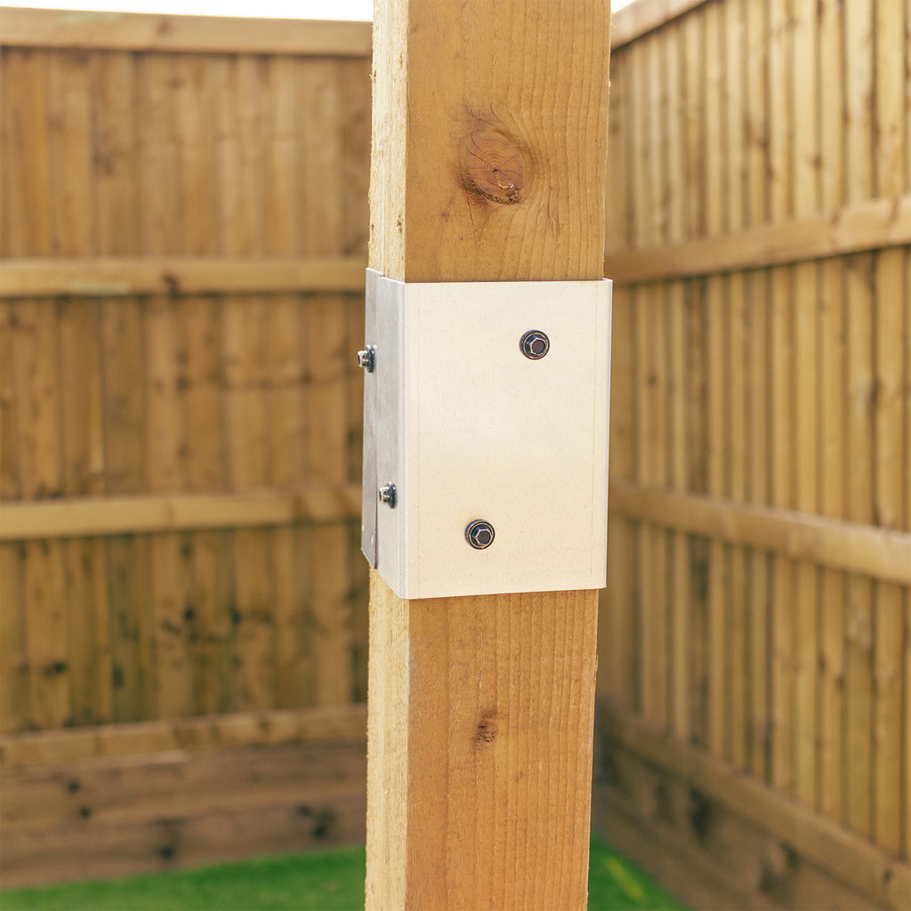 Fence Post Extender Bracket - Pair of Brackets - 4 Sizes Available