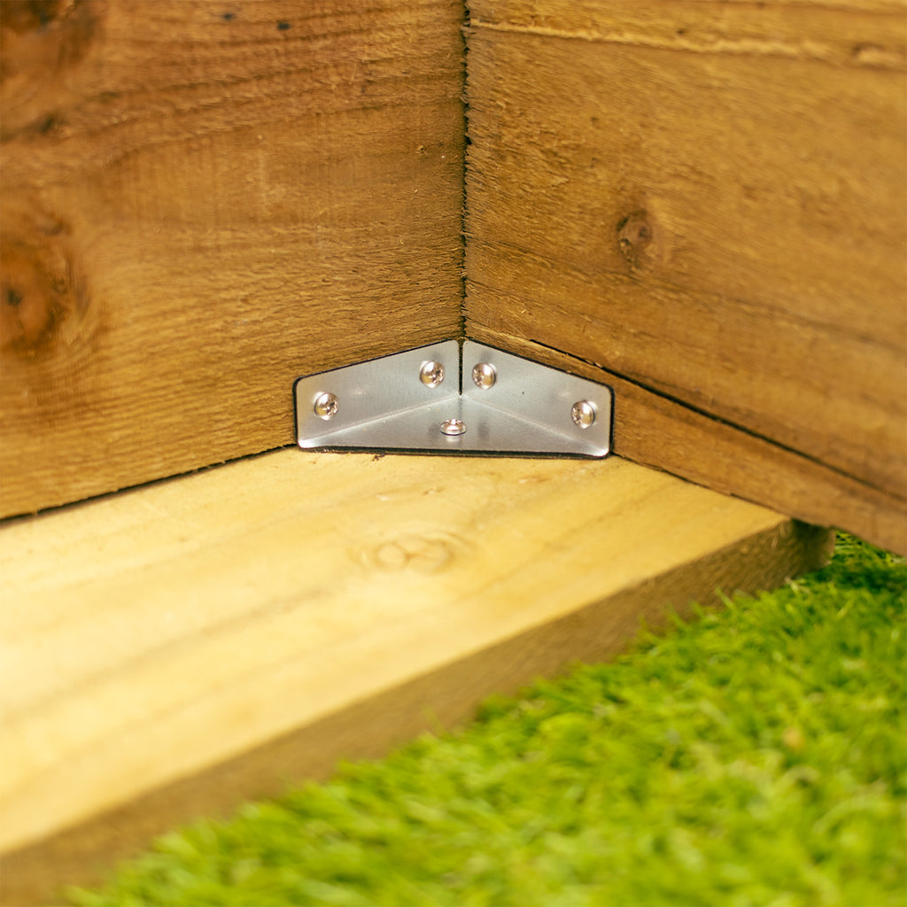 Corner Reinforcement Bracket - Pack of 4 - 3-Sided Steel